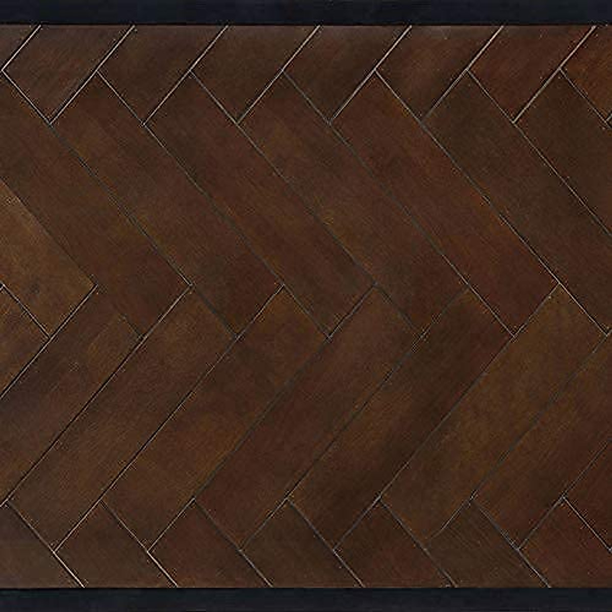 LALUZ Storage Cabinet, Multifunction Free Standing 2 Tier Cupboard with Double Door & Shelf for Living Room, Corridor, Brown