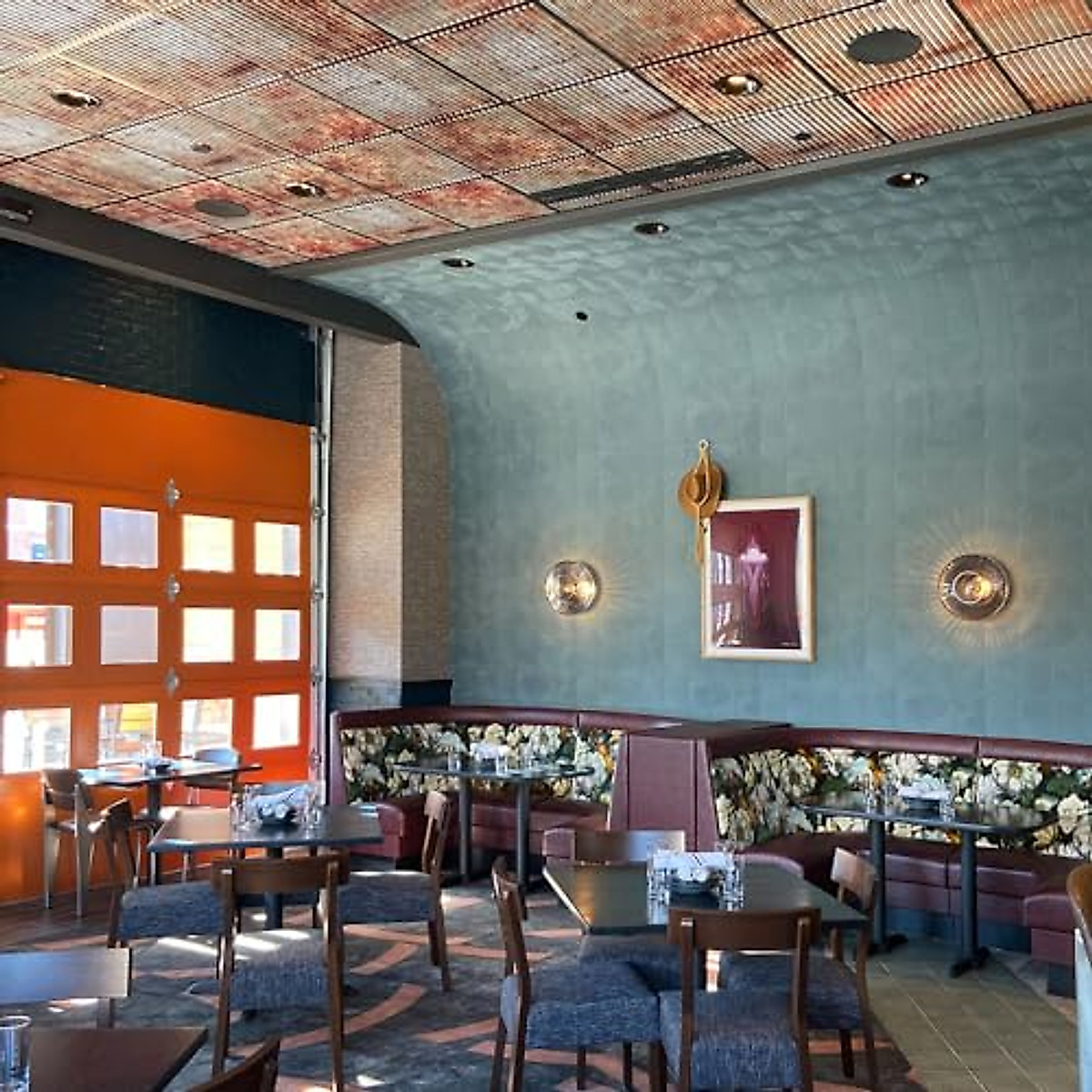 From Plain To Beautiful In Hours 261 Ridged Metal PVC 2' x 2' Lay-in Ceiling Tile (Covers / 40 sq.ft), Old Tin Roof, 10 Piece