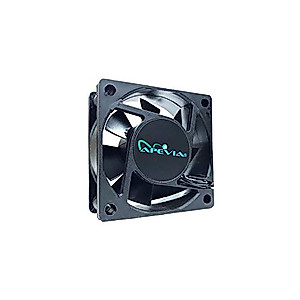 Apevia CF6025S-3 (3 Pk) 60mm x 60mm x25mm Black Case Fan W/4PIN Molex + 3PIN Motherboard Adapter