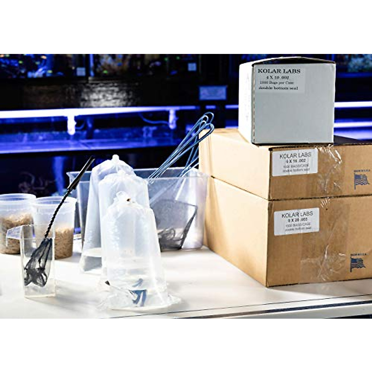 RESILIA Plastic, Leak-Proof Shipping Bags for Live Fish - 6" x 16" 002 mil, Double Bottom Seal, for Freshwater & Saltwater Fish, Case of 1000