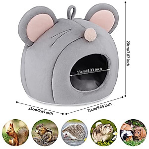 Guinea Pig Bed,Guinea Pig Hideout,Chinchilla,Hamsters,Hedgehog,Dwarf Rabbits,Small Animal Cozy House Bed Cage Accessories
