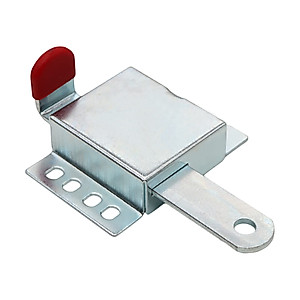 2 Pieces Heavy Duty Inside Deadlock, Galvanized Steel Garage Door Slide Lock for Most Garage Doors, Locking Sliding Latch for Manual Open