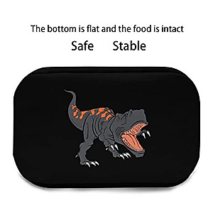 Dinosaur Printed Lunch Box Tote Bag with Handles and Shoulder Strap for Men Women Work Picnic