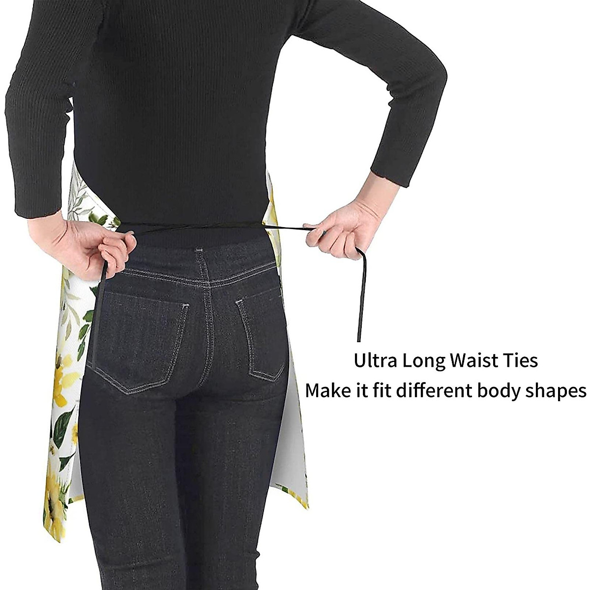 SHUANGFEI Personalized Aprons,Custom Waterproof Apron With Pockets for Men Women,Customized Adjustable Kitchen Chef Bib