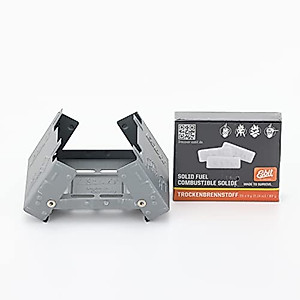 Esbit Large Ultralight Folding Pocket Stove with 12/14gm Solid Fuel Tablets
