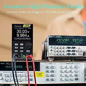 Abestop AT6301 DC Power Supply Variable, 60V/10A/300W Adjustable Bench Power Supply with 10mV / 1mA High Resolution 4-Digits 2.8 inch LCD Display, 5V/1A USB Output