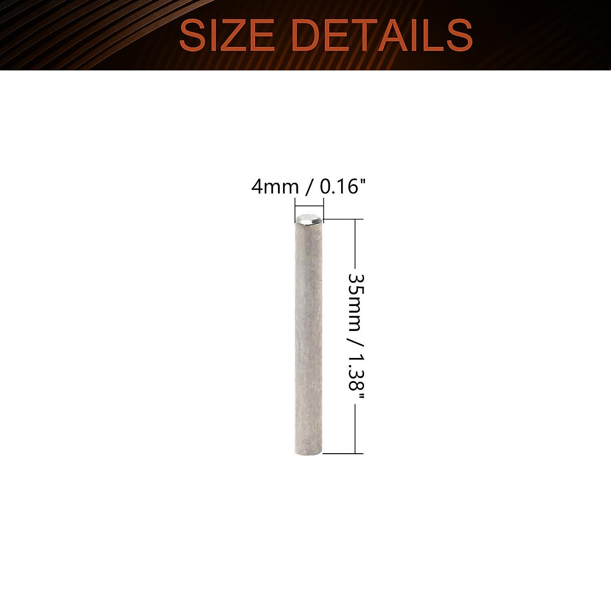 MroMax 10Pcs Dowel Pin, M4 x 35mm 304 Stainless Steel Cylindrical Dowel Pins, Shelf Support Pegs for Metal Devices, Furniture Installation and Wood Bunk Bed