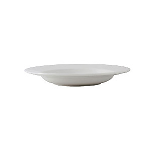 Tuxton China Pasta Bowls, ALD-112, 15-1/2 oz., 11-1/4" Dia. x 1-5/8" H, Round, Microwave & Dishwasher Safe, Oven Proof, Fully vitrified, TuxCare, Healthcare, Alaska/Colorado, (PACK OF 12)