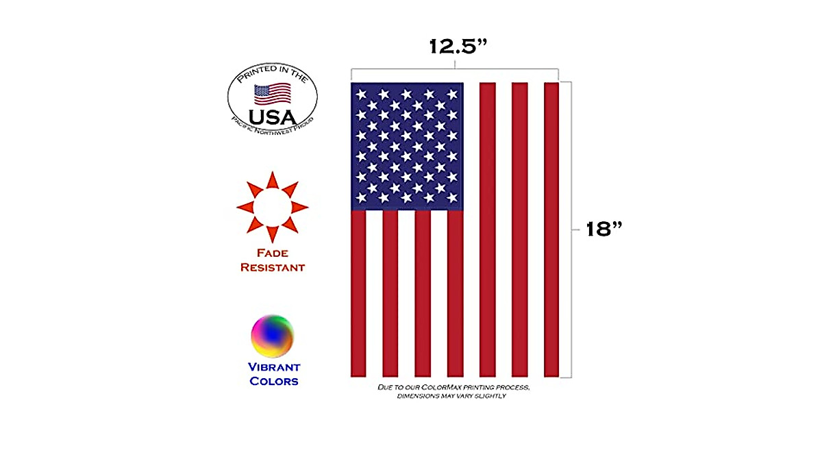 Toland USA American Garden Flag - Double Sided Outdoor Decor