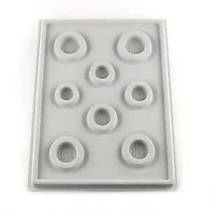 E-outstanding Bracelet Design Board Flocked Bead Beading Jewelry Organizer Tray for Bracelet Jewelry Making Design DIY Craft Panel