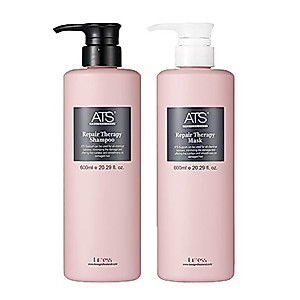 ATS Professional Repair Therapy Shampoo and Mask, Damaged and Dry Hair 600ML