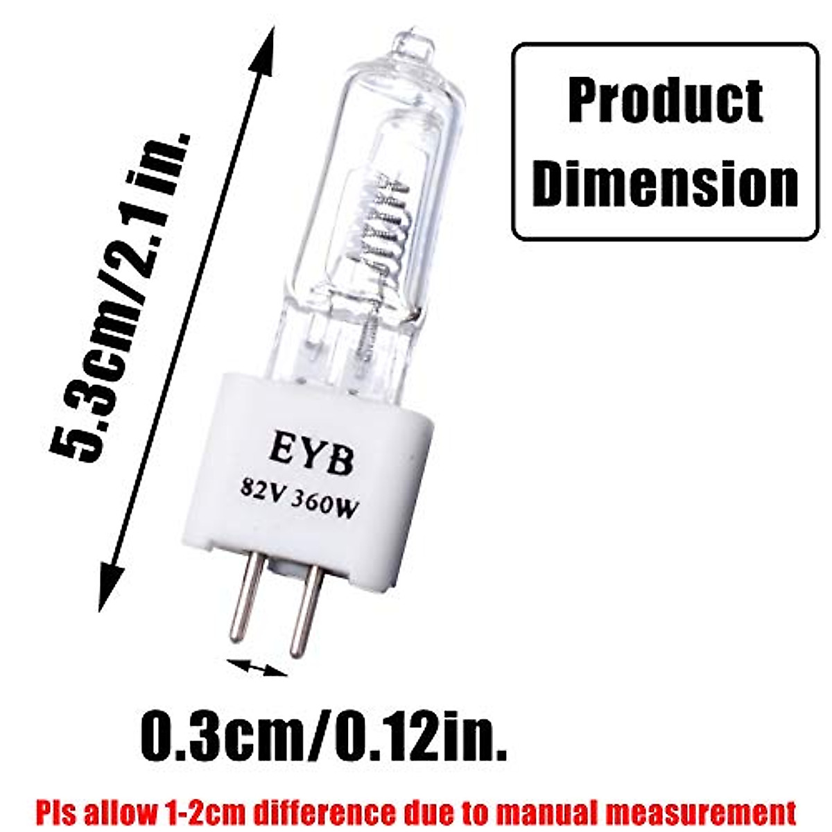 Wadoy EYB 82V 360W Projector Bulb 4 Pack RSE-57 Compatible with Apollo 15000 15002 15009 A1004 A1005 AL1004 AL1005 Overhead Projector Bi-Pin Based Stage & T3.5 Bulb