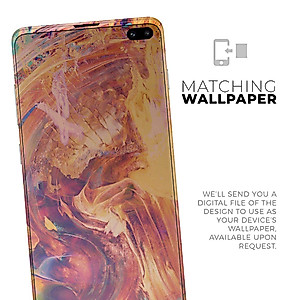 DesignSkinz Liquid Abstract Paint Remix V70 Protective Vinyl Decal Wrap Skin Cover Compatible with The Samsung Galaxy S20 (Screen Trim & Back Glass Skin)