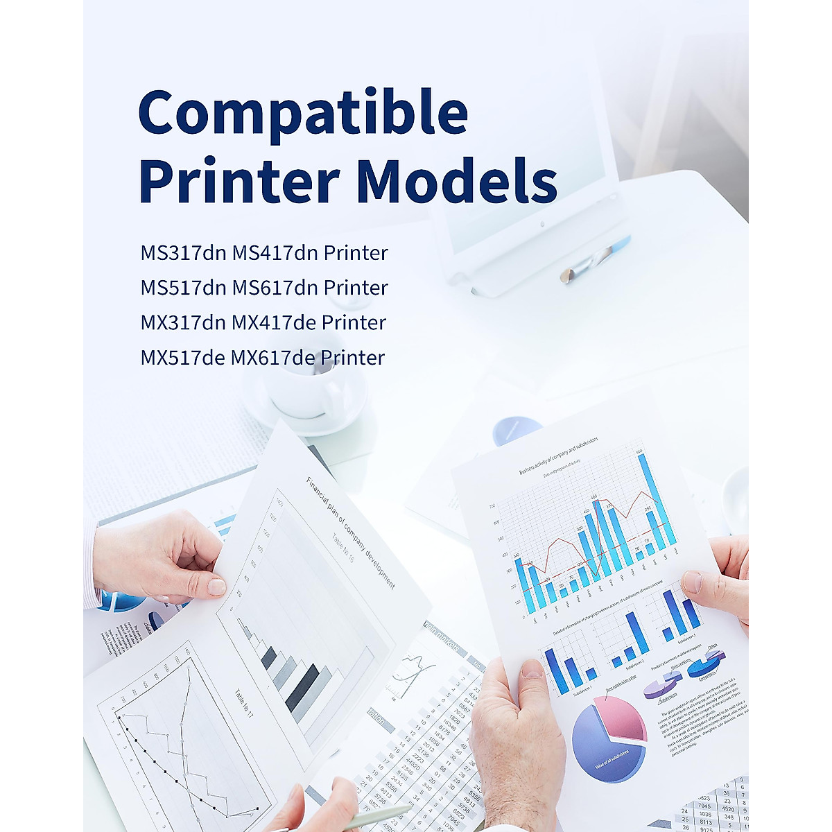 51B1H00 Toner Cartridge Compatible for Lexmark 51B1H00 Toner Cartridge High Yield for MS417 MX417 MS517 MX517 MS617 MX617 MS417dn MS517dn MS617dn MX417de MX517de MX61 Printer (2,500 Pages, 1-Black)