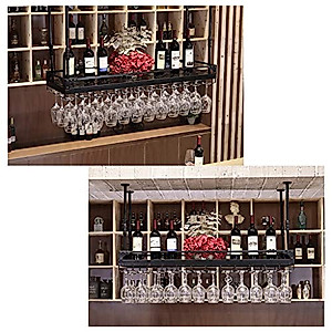 Stylish Simplicity Industrial Retro Stylish Simplicity Down Wine Glass Holder Creative Display Decorative Storage Home Goblet Holder Glass Wine Cup Holder Kitchen Tableware Decoration Bottle Holder