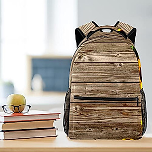 VBFOFBV Travel Backpack for Women, Hiking Backpack Outdoor Sports Rucksack Casual Daypack, Plank Sunflower