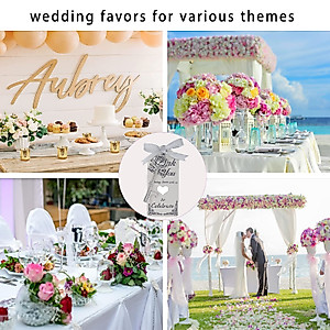 Makhry Skeleton Key Bottle Opener Wedding Favors 100pcs Guests Souvenir Gift set with Thank You Crads and Ribbons for Wedding Bridal Shower Party Favors(Silver)