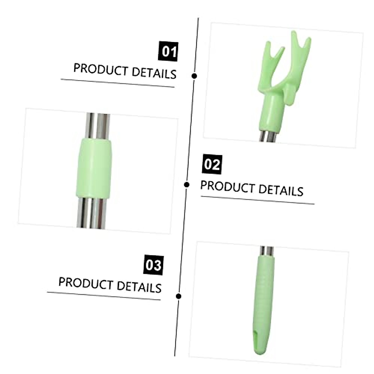 Holibanna 2pcs Clothes Pole Adjustable Hitch Metal Forks Metal Clothes Hanger Garment Hook Reach Pole Clothing Shepherd Hook Clothing Hanger Rod Home Clothes Rod Home Supplies Clothes Pole