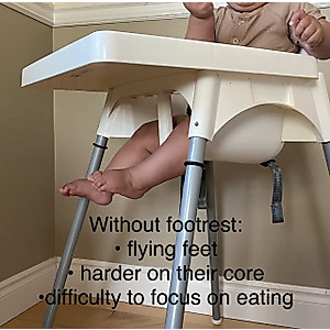 High Chair Footrest Compatible with IKEA Antilop - 100 Percent Natural Bamboo, K-2