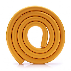 Orange 2x2 Meters (13 FT) U Shape Glass Table Edge Protectors Premium High Density Foam Baby Safety Bumper Guard Foam Strip