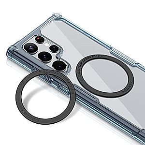 Nillkin MagSafe Ring Magnet - Magnetic Phone Sticker for Samsung Galaxy S23 S22 S21 S20 Ultra/Plus,Note 20/10/9 Series, iPhone 14 13 12 11/XS/8/SE, Google Pixel 7 Pro, Android Phones, 2 Pack Black