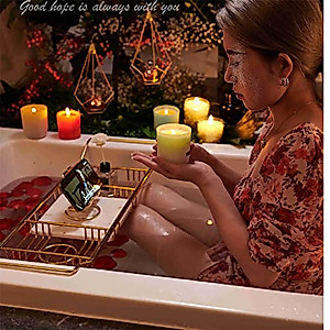 BKDFD Bathtub Rack Bathroom Telescopic Shelf Tray Bathroom Stainless Steel Bathtub Rack Bath Artifact (Color : Gray, Size : 50-100 * 20 * 5cm)