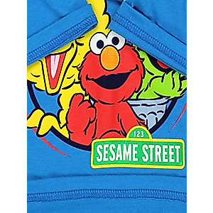 Sesame Street Boys’ Short Sleeve T-Shirt for Infant and Toddler – Blue or Red
