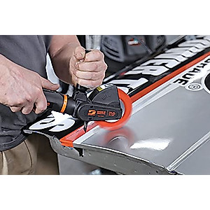 Dynabrade (NZ1) NitroZip Surface Conditioning/Decal Pinstripe Removal Tool | Right Angle, 0.5 hp 3500 RPM Pneumatic Motor | For Use with Eraser and Wire Wheels