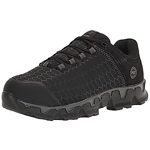 Timberland PRO Men's Powertrain Sport Alloy Safety Toe Static Dissipative Industrial Athletic Work Shoe Boot, Black/Grey, 11 Wide
