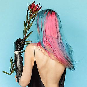 20 Pieces Hair Highlight Cap Kit Disposable Highlight Tipping Cap Salon Hair Coloring Dyeing Hair Cap with 2 Pieces Metal Hooks for Salon and Home Use Hair Highlighting Coloring Supplies (Purple)