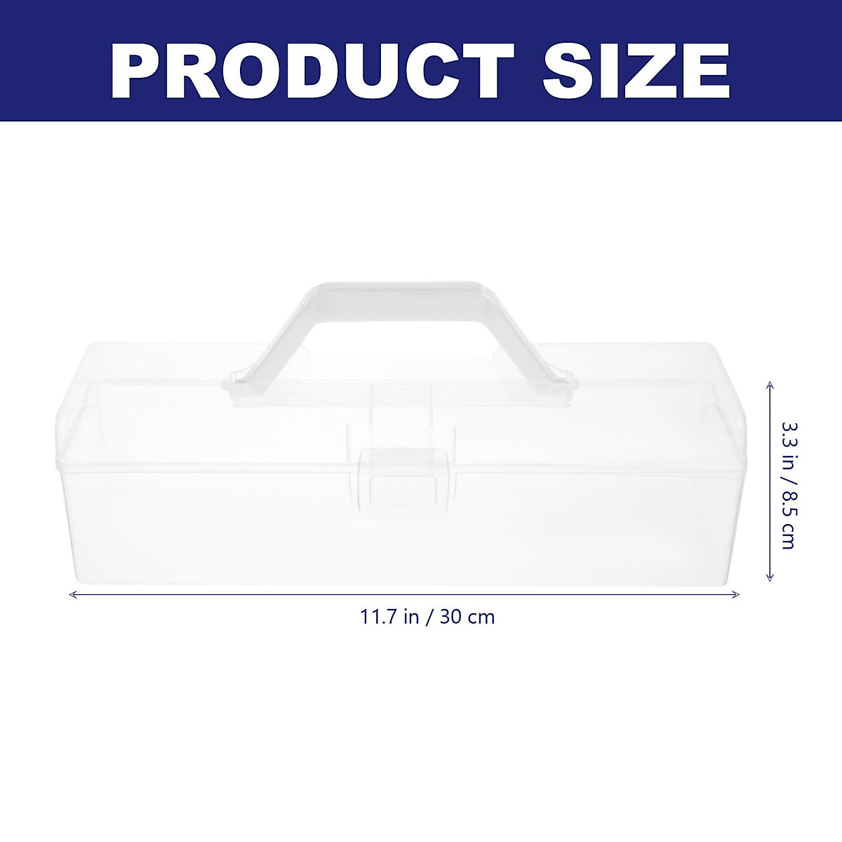 NUOBESTY Decorative Storage Boxes Box transparent paint brush case water color pens case paint brush case The Four Treasures of the Study writing Storage Box portable Tool box