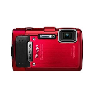 Olympus Stylus TG-830 iHS Digital Camera with 5x Optical Zoom and 3-Inch LCD (Red) (Old Model)