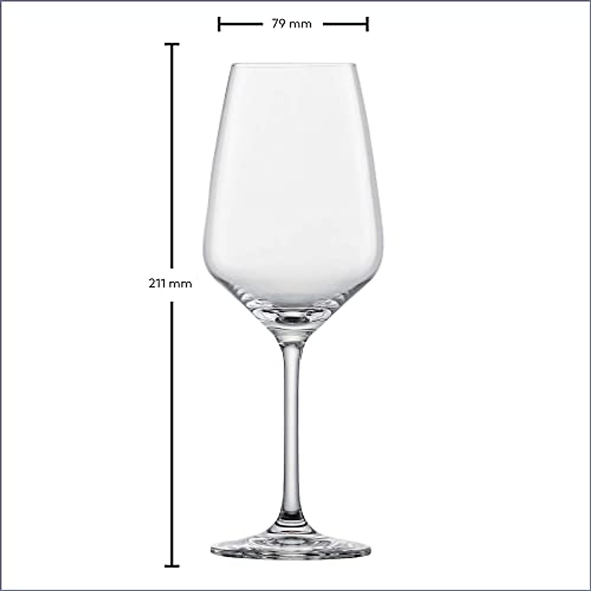 Schott Zwiesel 115670 Wine Glass, Clear, 12.8 fl oz (356 ml), TASTE White Wine, Pack of 6