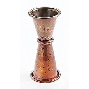 American Metalcraft ACJ2 Antique Copper Jigger, 0.5 oz. x 0.75 oz.