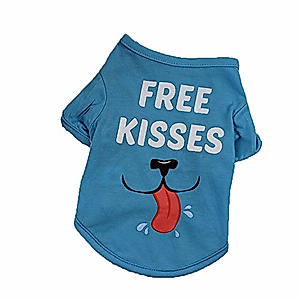 Small Dog Clothes Female Set Dog Clothing T Shirt Vest Lightweight Stretchy T-Shirts Soft Shirts Puppy Costume for Small Dog