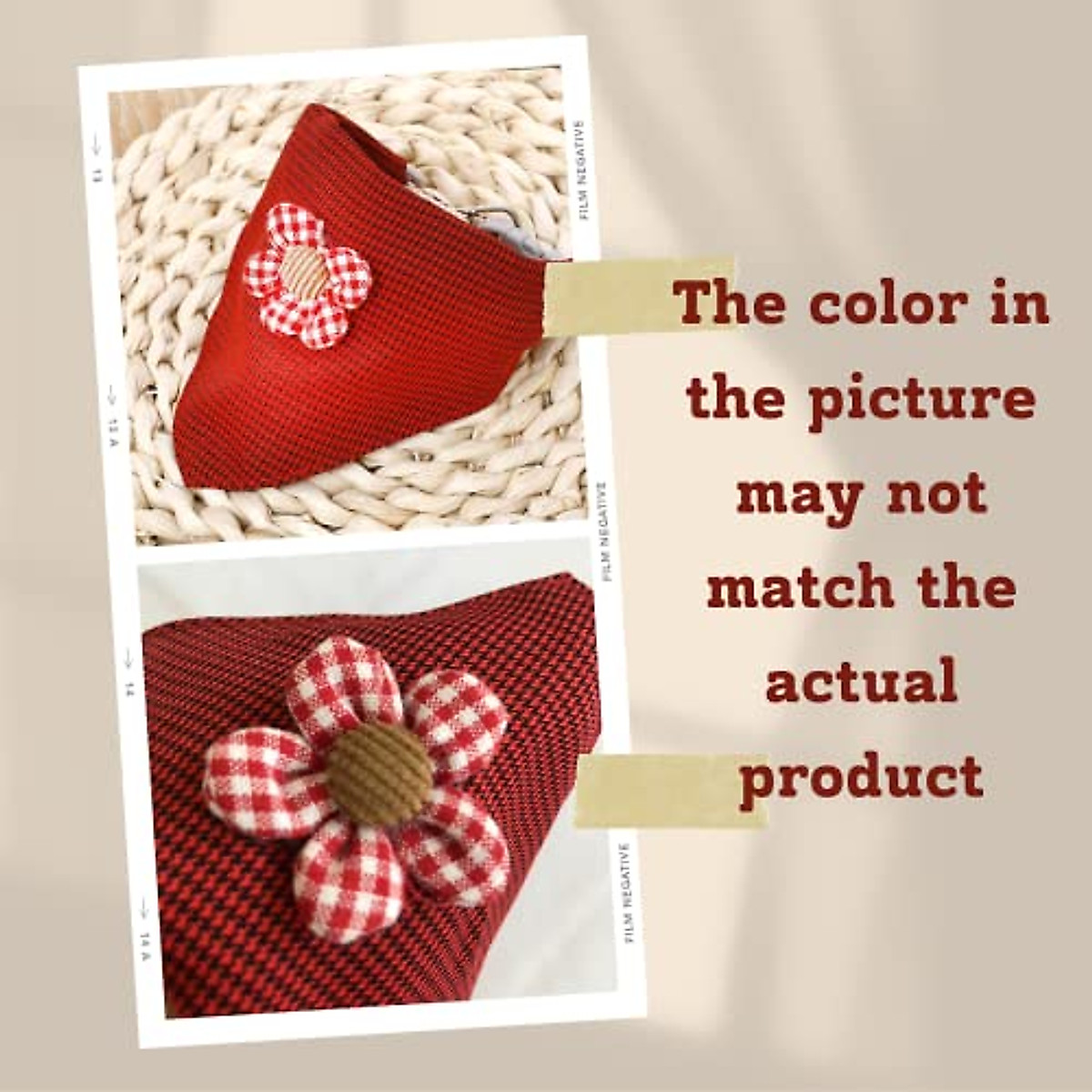 WEway 3 Piece Cat Collar Mixed Colors Costumes Bandana Flower for Small Pets Safety Cute Free Sunglasses Gift for Kitten