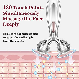 leiwo Stainless Steel Gua Sha and Face Roller Set, Facial Tool for Face Sculpting, Metal Skin Care, Massager for Women