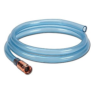 Performance Tool W54154 Food-Grade 3.5 GPM Liquid Transfer Shaker Siphon Tube Hose, Clear Blue, 6-foot Tube