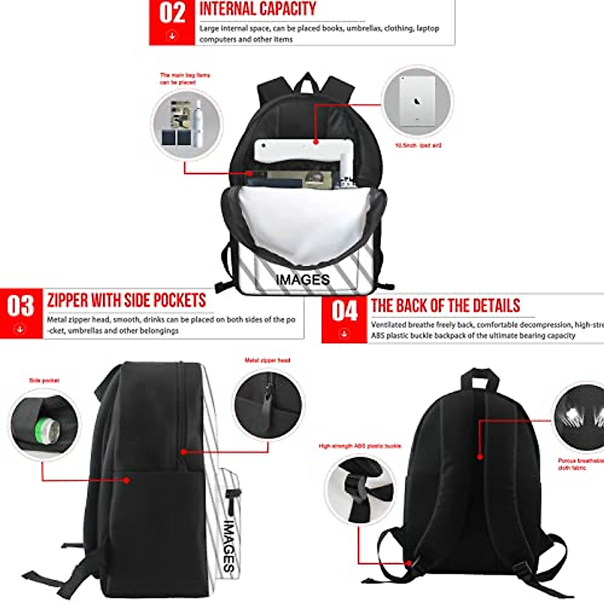 Wanyint Pink Cow Print Children Backpack for Kindergarten Preschool Elementary Polyester School Bag with Organizer Pencil Case Bag Lunch Box Water Cup Cover