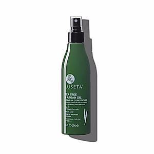 Luseta Tea Tree Oil Leave In Conditioner Spray for Damaged & Oily Hair with Argan oil Thickening & Strengthing, 8.5FL Oz