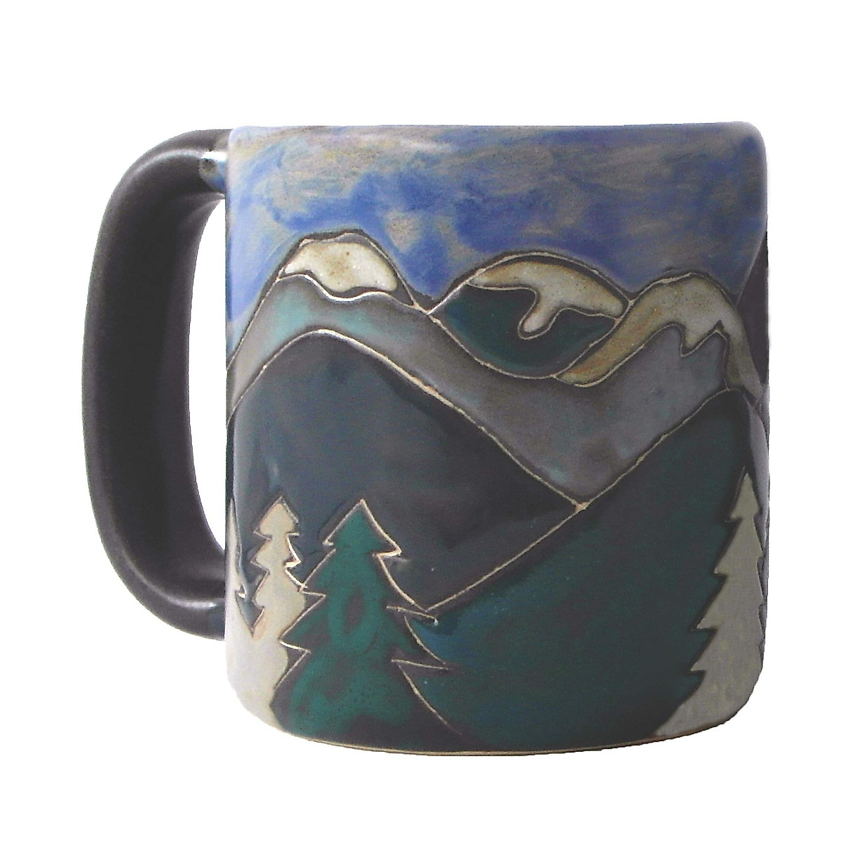 Mara Stoneware Mug - Snowy Mountains - 16 oz