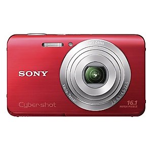 Sony Cyber-shot DSC-W650 16.1 MP Digital Camera with 5x Optical Zoom and 3.0-Inch LCD (Red) (2012 Model)