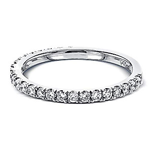 Kobelli Diamond Semi Eternity 3/8 Carat TW Gold Band - rose-gold / 8.5