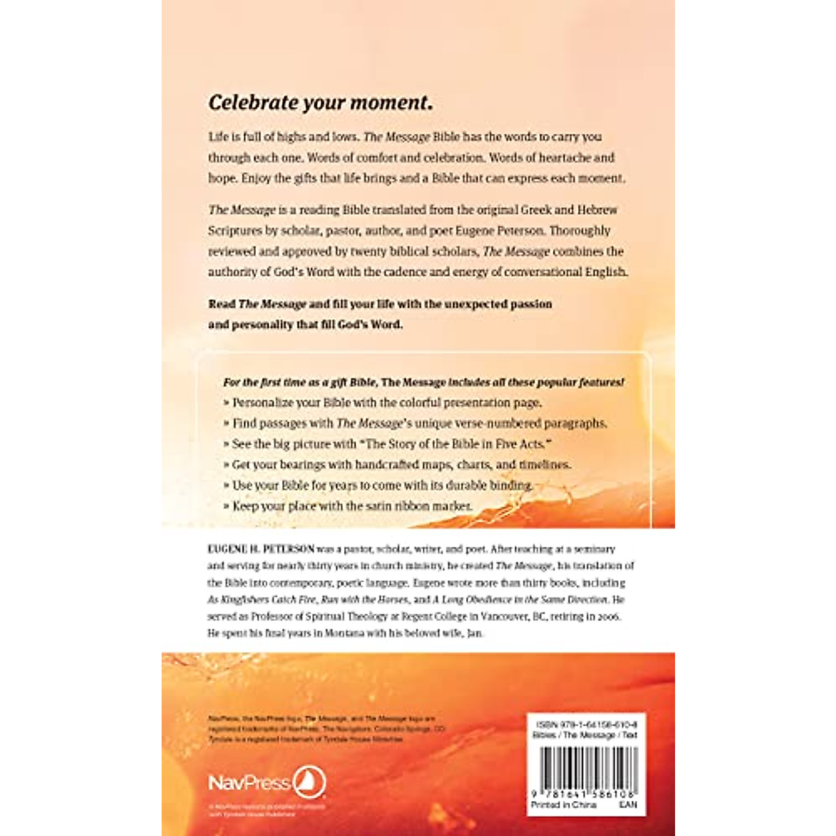 The Message Deluxe Gift Bible (Leather-Look, Pink and Gold Waves): The Bible in Contemporary Language