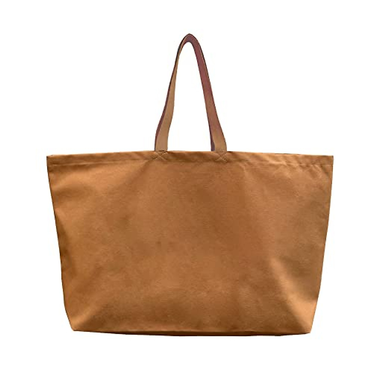 LLYLIU 28" Large Canvas Tote Bag - Extra Big Shopping Beach Totes Bags Reusable Grocery Bag Plain Solid 28" x 8" x 16"