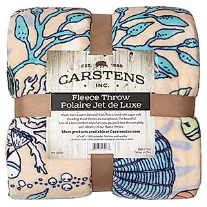 Carstens, Inc Carstens Coastal Reef 54x68 Throw Blanket, Blue