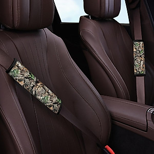 LedBack Fashion Camouflage Print Car Seat Belt Cover,Shoulder Seatbelt Pads,Soft Comfortable Shoulder Strap Pad for Men Women,2 Pack