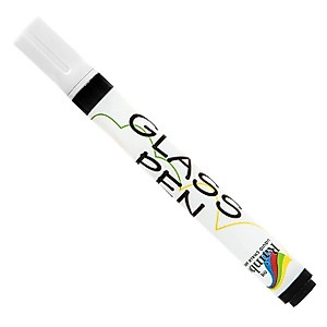 Glass Pen Liquid Paint Marker: Glass Writing Pens and Painting Markers with Washable, Erasable Ink - Windows, Mirrors, Signs, Crafts - 2 Pack, Black 5mm Narrow and White 5mm Narrow Tip Pens