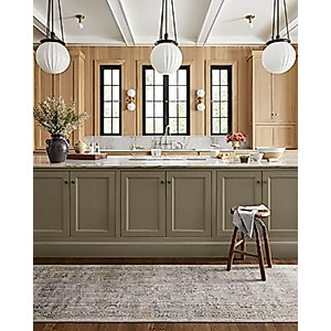 LOLOI Jean Stoffer Katherine Collection KES-04 Pebble/Ocean 7'-10'' x 10' Area Rug