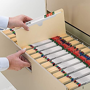 Smead File Jacket, Reinforced Straight-Cut Tab, 2" Expansion, Letter Size, Manila, 50 Per Box (75560)